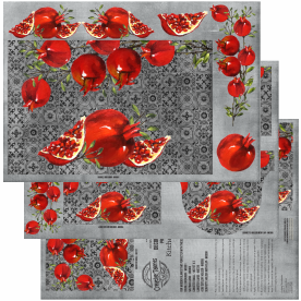 Deco Print Kitchen Set Delph Pomegranate | Creative Talents