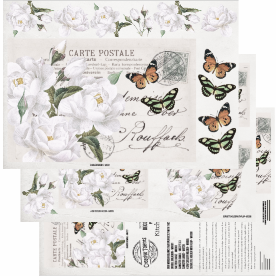 Deco Print Kitchen Set Papilion White | Creative Talents