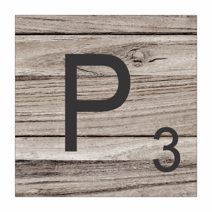 Tear Resistant Scrabble Letter P | Creative Talents
