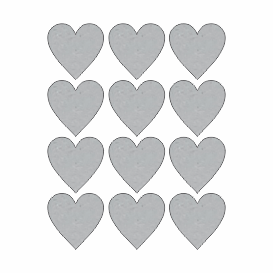 Chipboard Hearts 30MM 12'S | Creative Talents