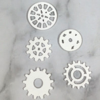 JP648 White Resin Gears 5's | Creative Talents