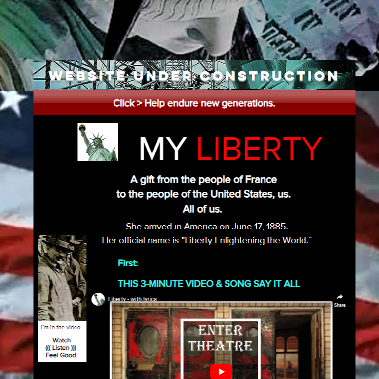 LYRICS | MY LIBERTY 🗽 | Statue of Liberty