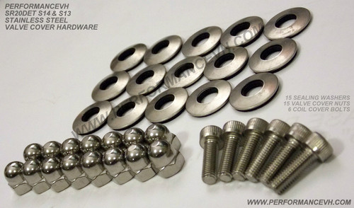 SR20DE(T) Stainless Steel Valve Cover Hardware Kit | performancevh