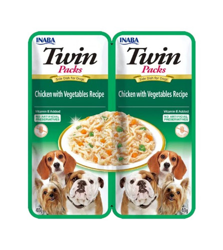 Inaba Twin Pack Topper - Chicken & Vegetable | TheFluffingDogShop