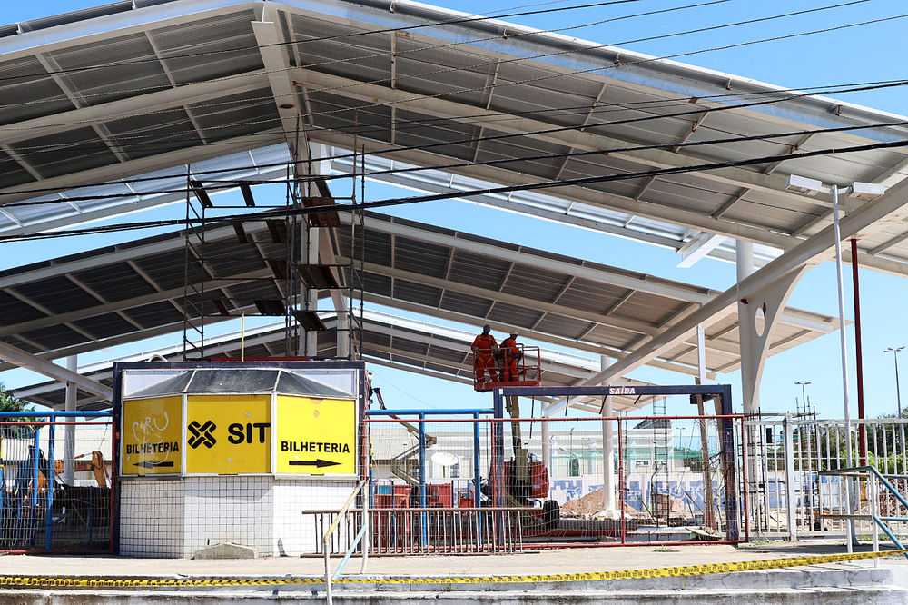 Cobertura do Terminal Central de Macaé está pronta