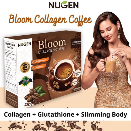 Bloom Collagen Coffee by NUGEN | 10 sachets | The Goddess Beauty