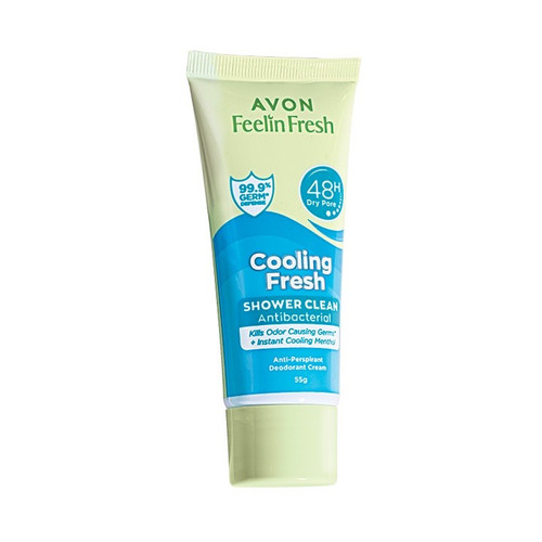 Avon Feelin Fresh Cooling Fresh Shower Clean Antibac Deo Cream | 55g ...