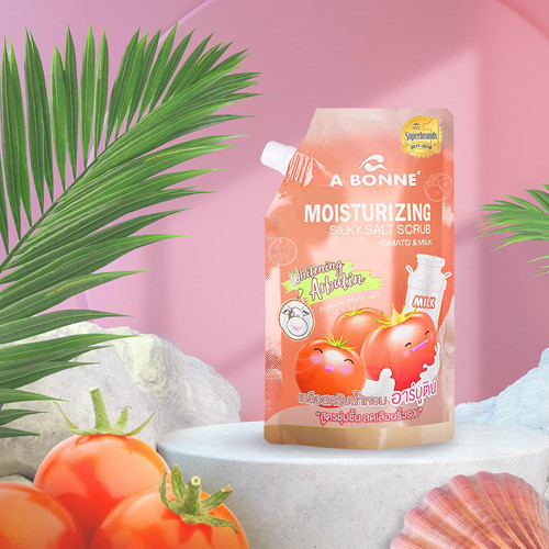 Abonne Moisturizing Silky Salt Scrub Tomato & Milk | 350g | The Goddess ...