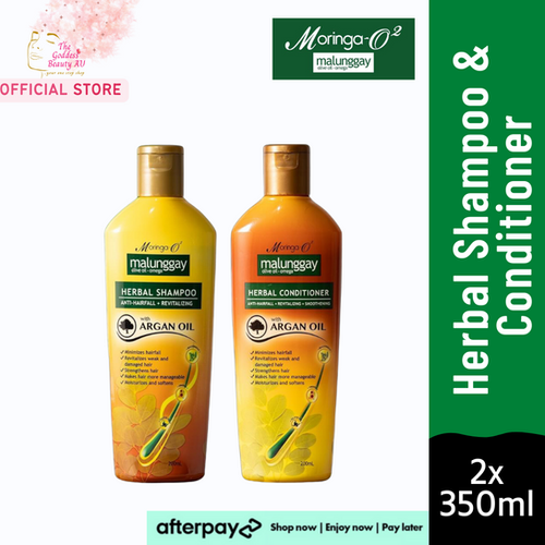 Moringa O2 Herbal Anti-Hairfall with Argan Oil (Shampoo & Conditioner ...