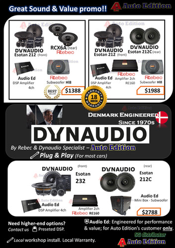 Dynaudio Car Audio System - Car Speakers Plug & Play package - Price ...