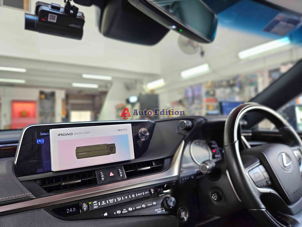 Lexus ES250 - Car Dash Camera - IROAD FX2 Pro front & rear installed ...