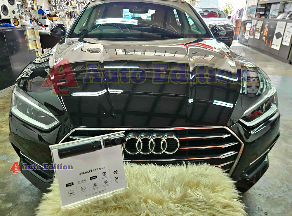 Audi A5 - Car Dash Camera - IROAD FX2 Pro front & rear installed ...