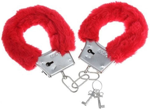 Fluffy Red Cuffs | Moonlight Candy