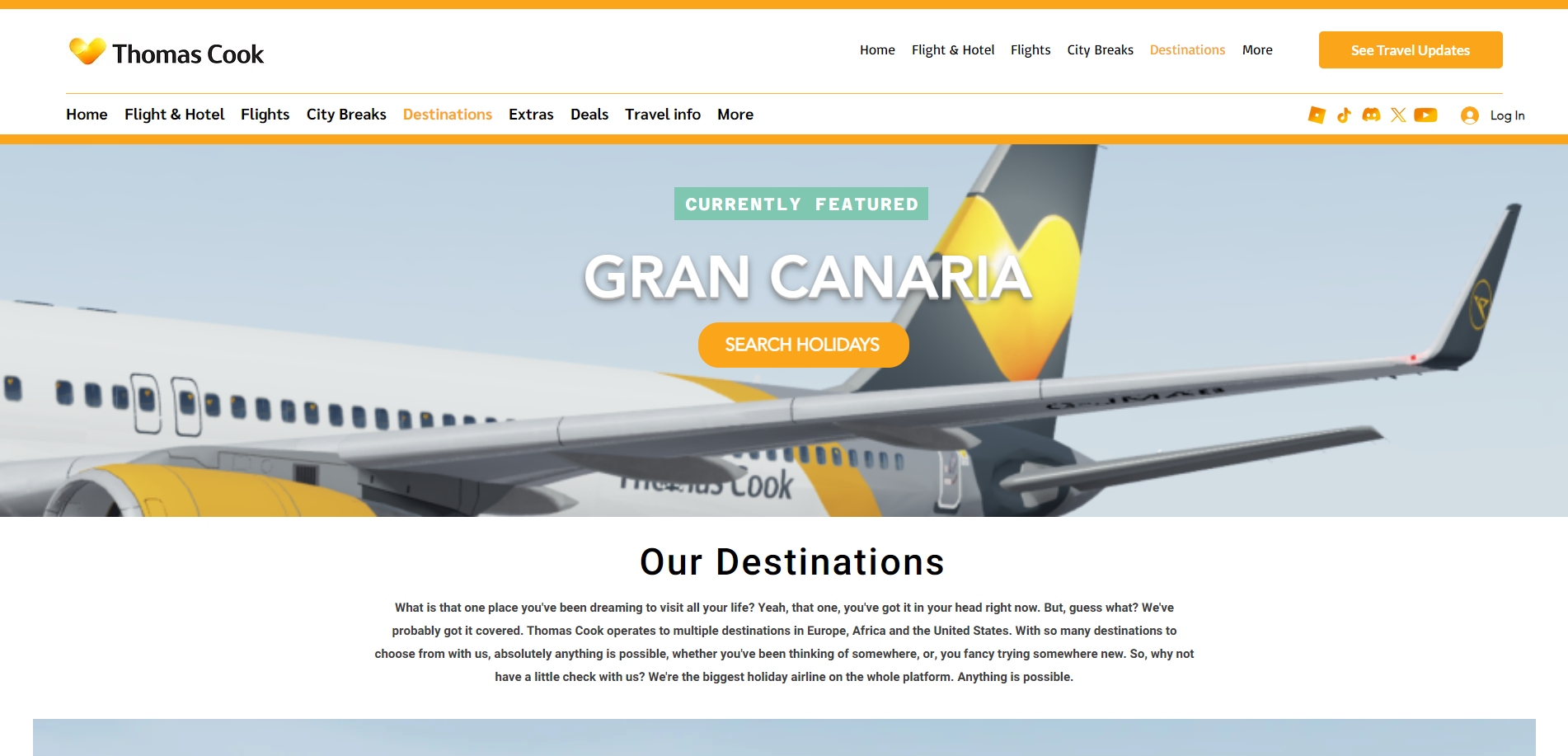 Destinations | Thomas Cook