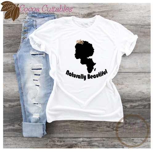 Naturally Beautiful SVG Cut File for Silhouette Cricut | Cocoa Cuttables