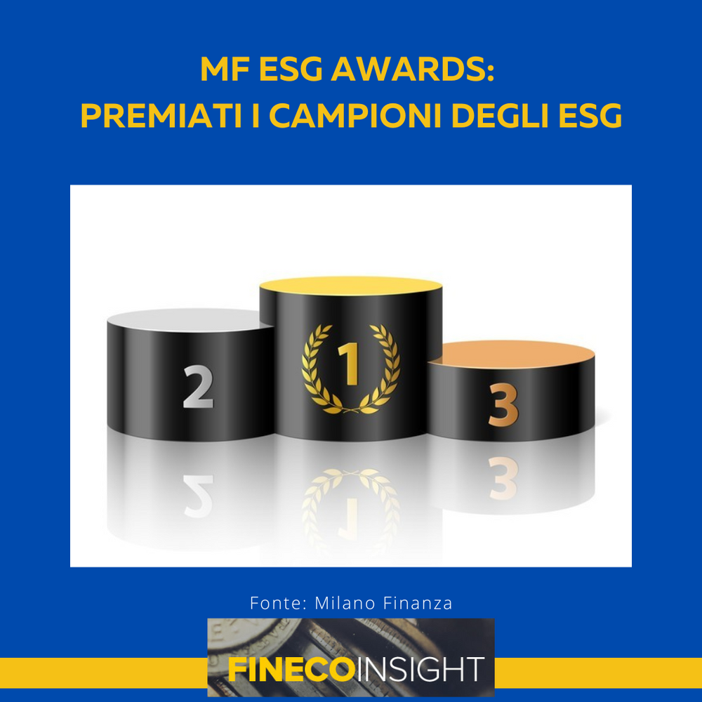 MF ESG AWARDS: PREMIATI I CAMPIONI DEGLI ESG MF ESG AWARDS: PREMIATI I CAMPIONI DEGLI ESG
