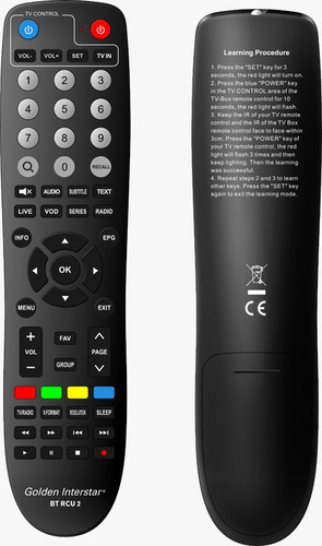 Bluetooth Remote Control BT RCU 2 for Beta X 4K | Golden-Media