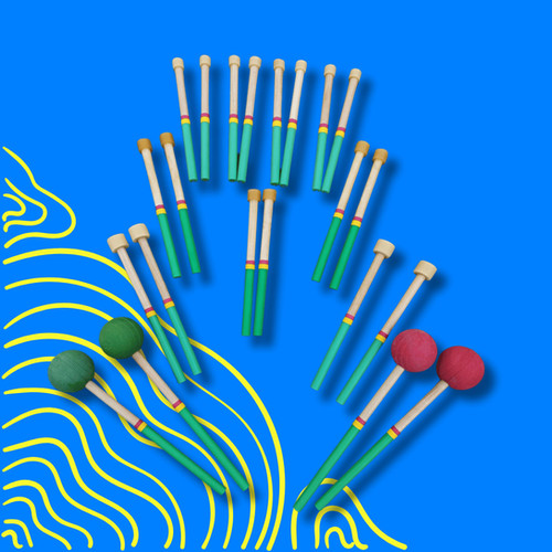 Steelband Mallets Package - Wood | Kakesa