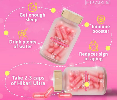 Hikari ULTRA Gluta Capsule | Premium Japan Glutathione with Oral ...