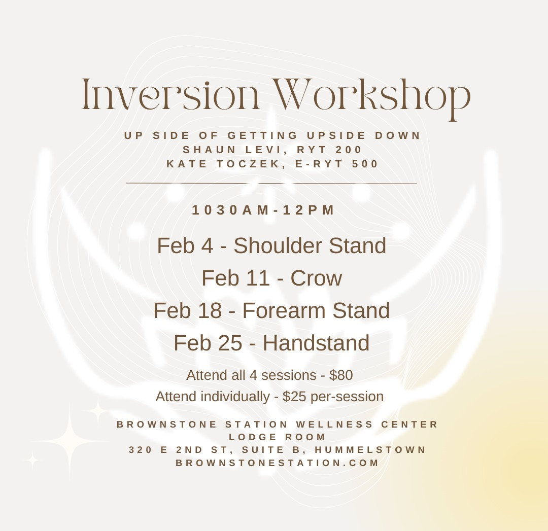Up Side of Getting Upside Down - Inversion Workshop in February | 4CEs ...
