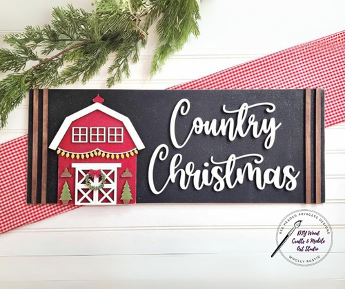 Country Christmas Mantle Sign Kit! | Wholly Rustic