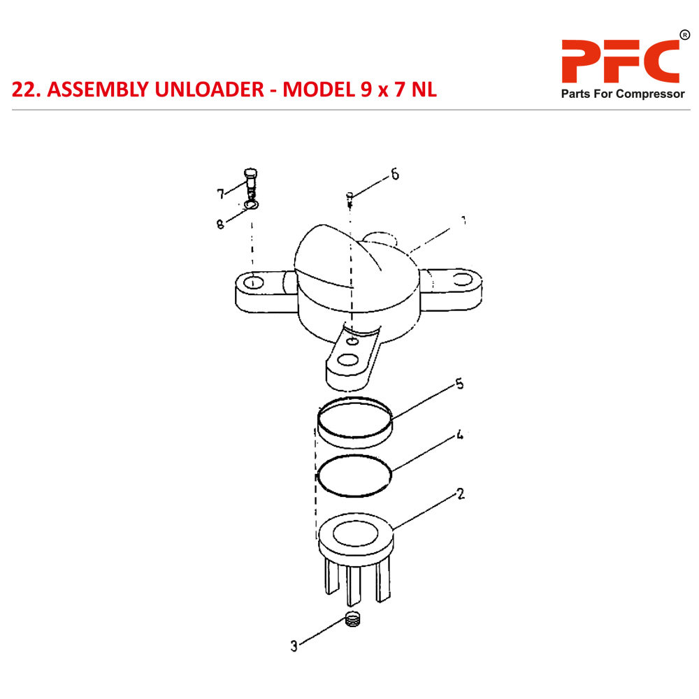 Unloader IR 9 x 7 ESV NL ชิ้นส่วนเครื่องอัดอากาศ | PFC - Parts For ...