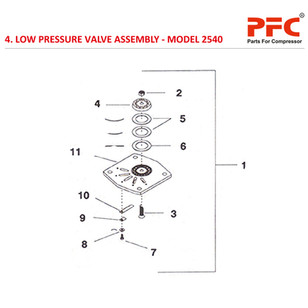 LP Valve IR 2540 Air Compressor Parts | Air Compressor Parts
