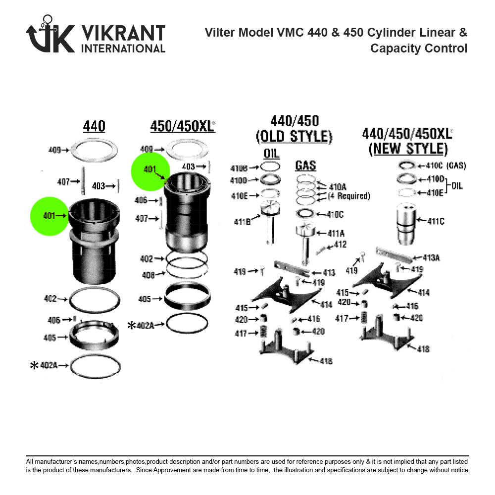 Liner Cylinder Integral Two-Stage 34710A Replacement