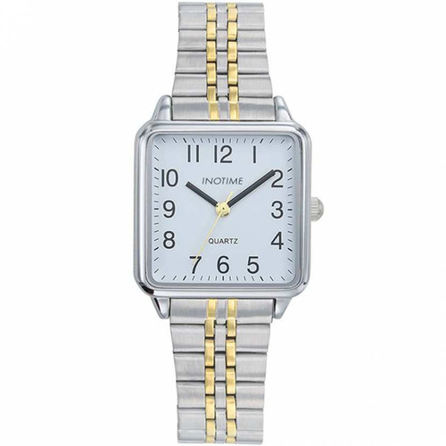 Montre Acier Carrée Bicolore Femme | Inotime 914361