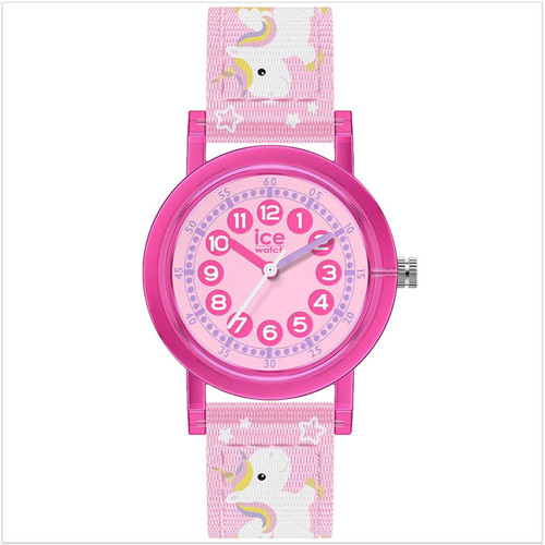 Montre pédagogique fille licorne | Montre Ice Watch fille learning rose