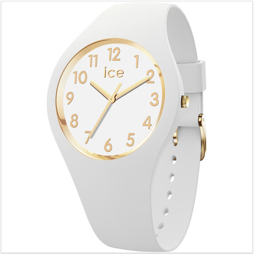 Montre ado fille Ice watch blanche | Ice Glam white gold 014759