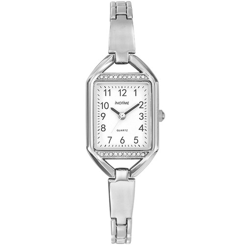 Montre fine pour femme bijou | Montre femme rectangulaire argent