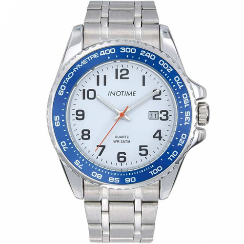 Montre argentée homme avec date | Inotime 962414