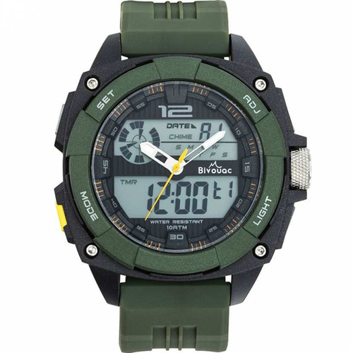 Montre Verte Homme Double Affichage | Bivouac 944044
