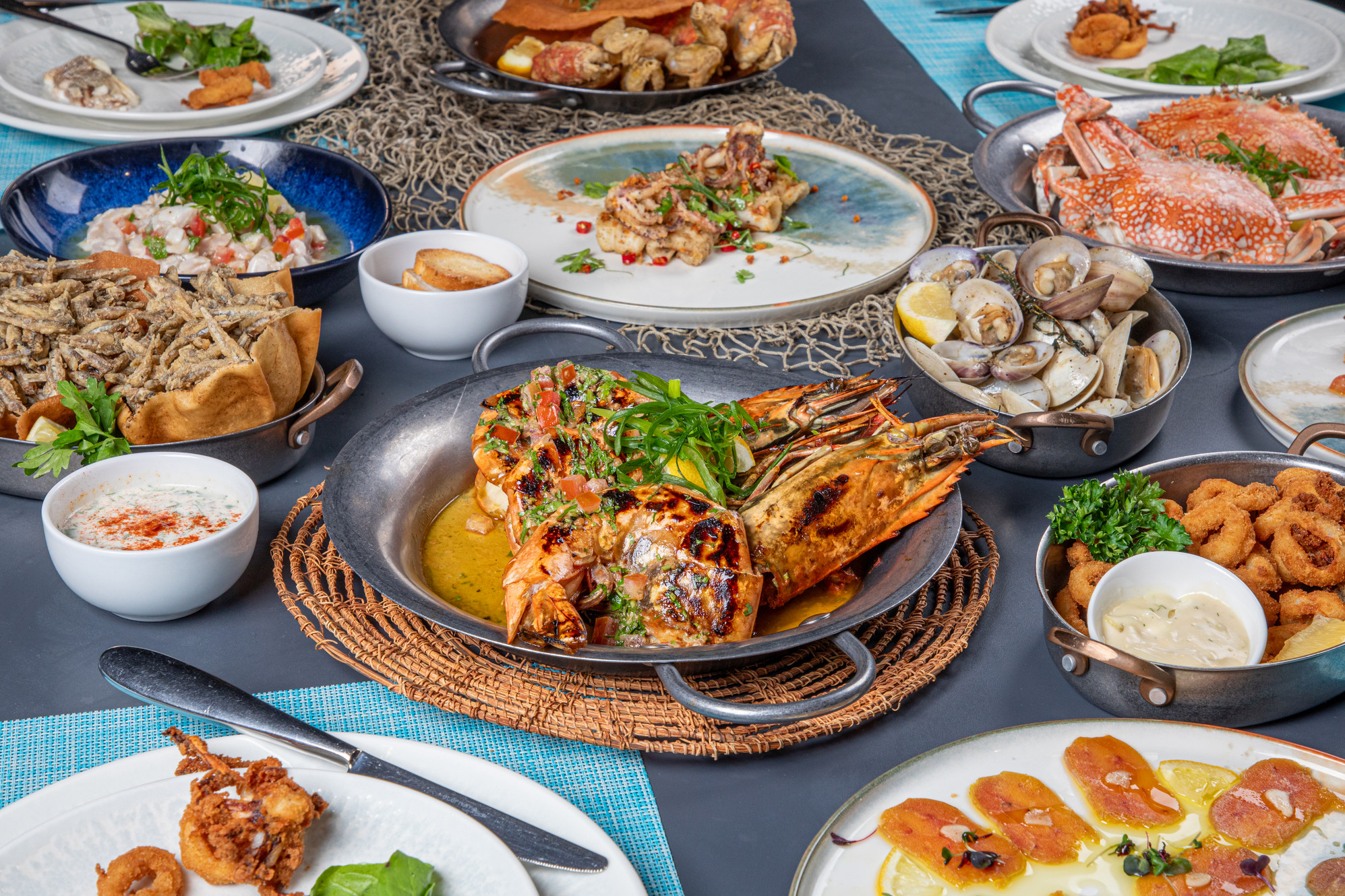 Seafood Lebanese Menu with Mezze and Signature Dishes