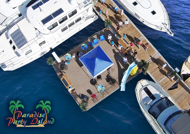 Paradise Party Island | Custom Water Platforms