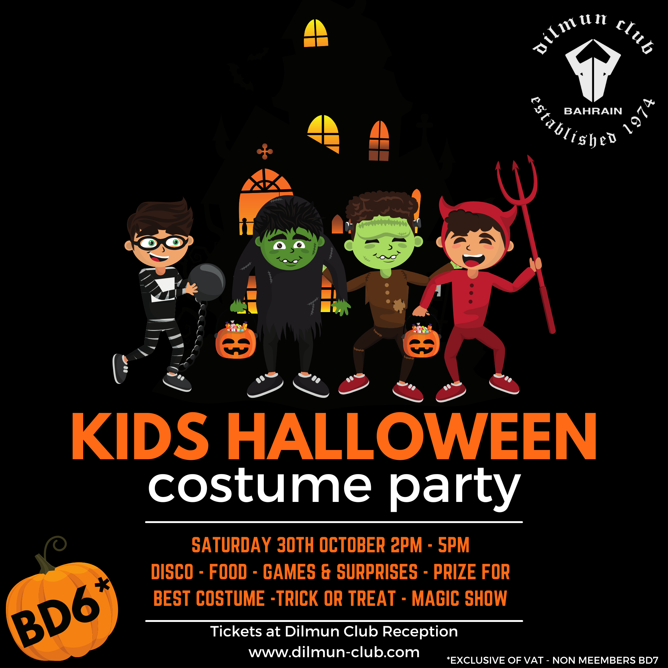 Kids Halloween Party | Dilmun Club