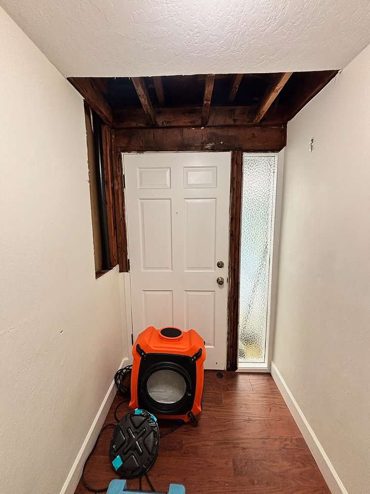 Professional Water Damage Containment & Drying Setup