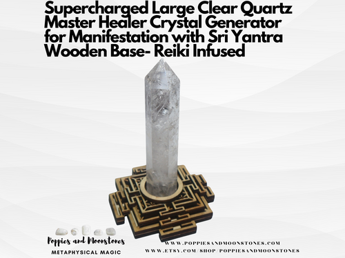 Large Clear Quartz Master Healer Crystal Generator for Manifestation ...