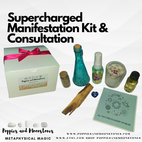 Supercharged Manifestation Kit & Consultation | Poppies & Moonstones