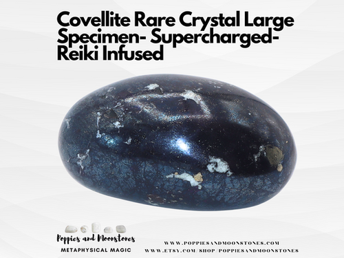 Covellite Rare Crystal Large Specimen- Supercharged-Reiki Infused ...
