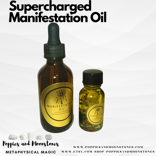 Supercharged Manifestation Oil | Poppies & Moonstones