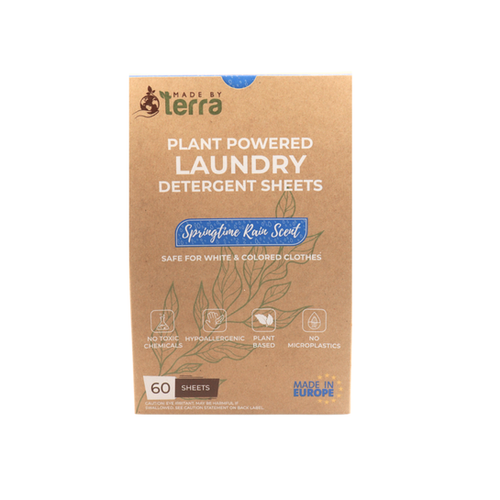 Plant Based Laundry Detergent Sheets, Springtime Rain Scent (60 loads ...