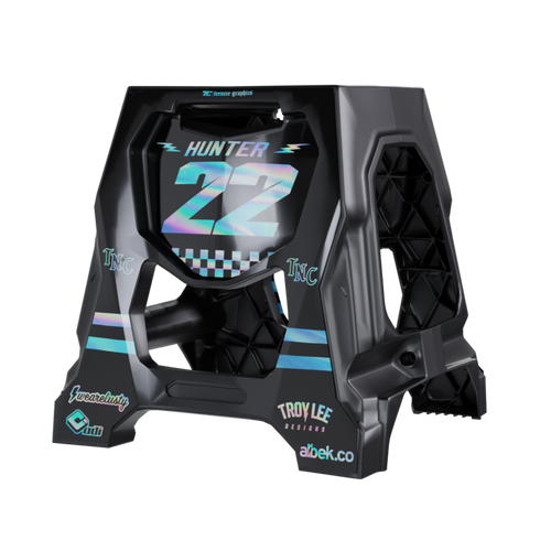 ACERBIS 711 BIKE STAND BLACK | "Baddie" - Holographic | Teencee Graphics