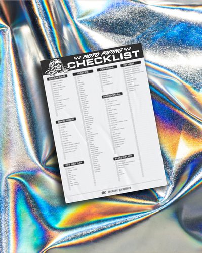 Moto Riding Checklist | Teencee Graphics