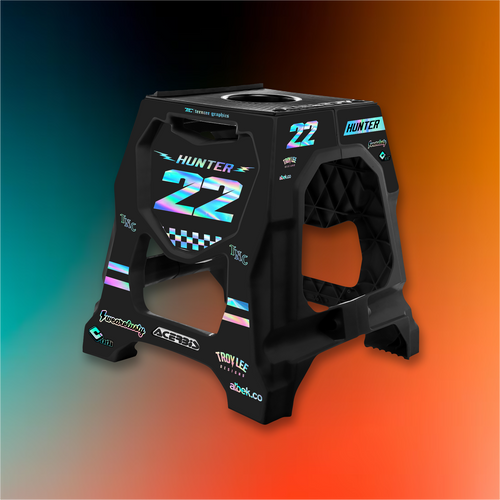 ACERBIS 711 BIKE STAND BLACK | "Baddie" - Holographic | teencee-graphics