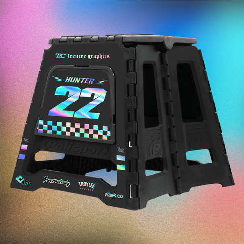 POLISPORT FOLDABLE BIKE STAND BLACK | "Baddie" - Holographic | Teencee ...