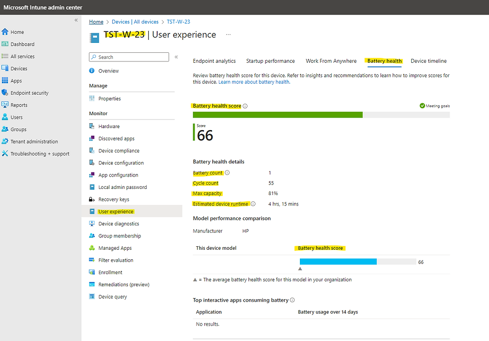 Intune Device Query And Intune Advanced Analytics