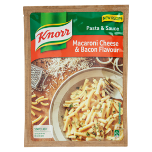 Knorr Macaroni Cheese & Bacon Flavour Instant Pasta & Sauce 128g | Fastcart
