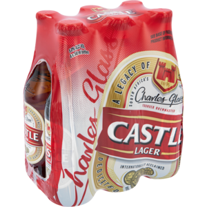 Castle Lager Beer Bottles 6 x 340ml | Fastcart